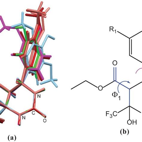 A Superposition Showing The Difference In Conformation Of Molecules 8