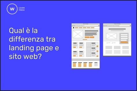 Qual è la differenza tra landing page e sito web Learnpress it