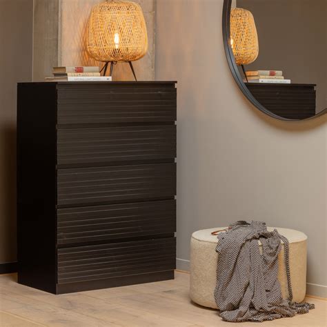 Commode Tiroirs En Bois Massif De Pin Woood Jente Drawer