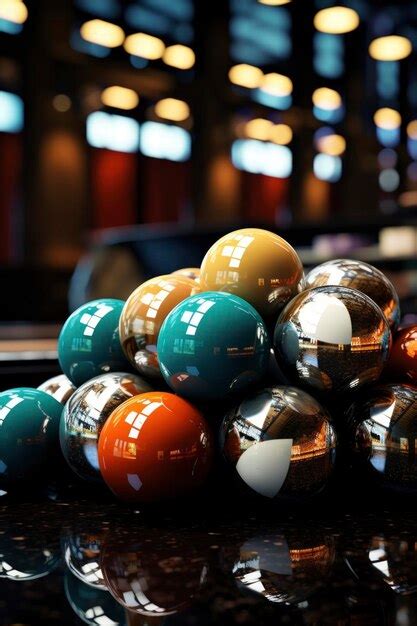 Premium Ai Image Billiard Balls