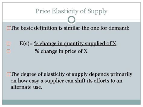 Elasticity Consumer And Producer Surplus Consumer Surplus Is