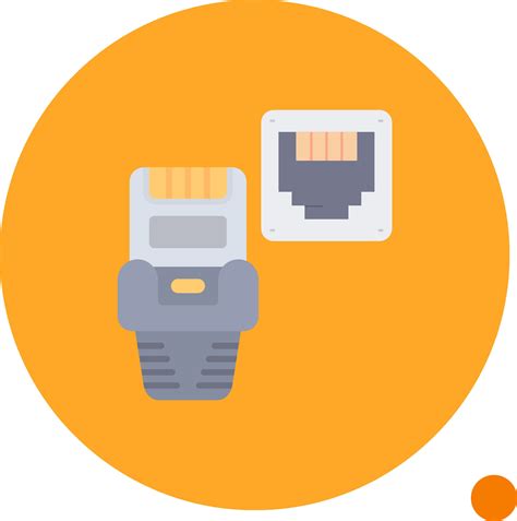 Ethernet Long Circle Icon 37445122 Vector Art At Vecteezy