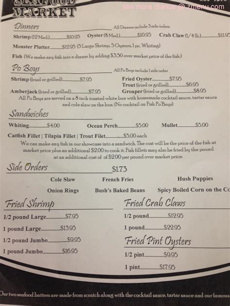 Online Menu Of Destin Connection Seafood Market Restaurant Montgomery