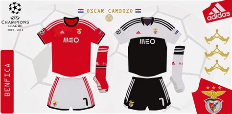 Design Futbol Kits Benfica 2013 2014 Champions League