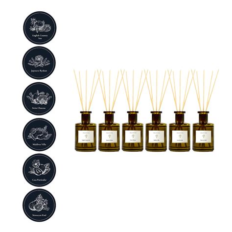 6 Pack Hotel Scent Reed Diffuser Bundle 180ml Pristine Sg