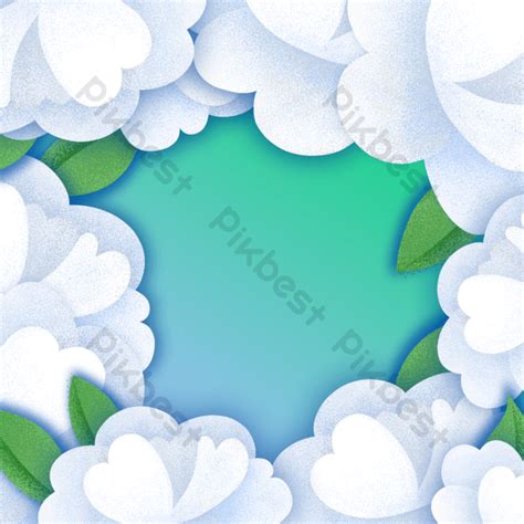 Paper Cut Style Jasmine Gradient Background Psd Free Download Pikbest