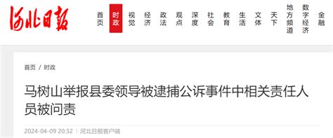 “老干部举报县委领导被逮捕起诉”事件最新通报，县委书记落马，22人被处理河北省马树山调查