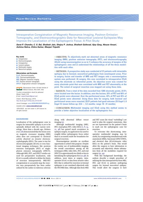 Pdf Use Of Multi Modal Imaging To Improve The Localization Of