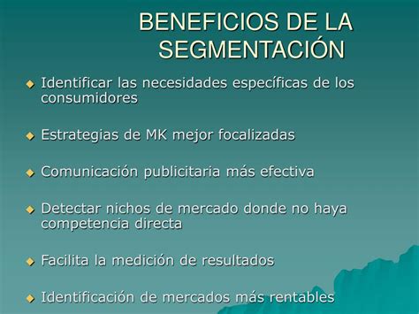 PPT SEGMENTACIÓN DE MERCADO PowerPoint Presentation free download