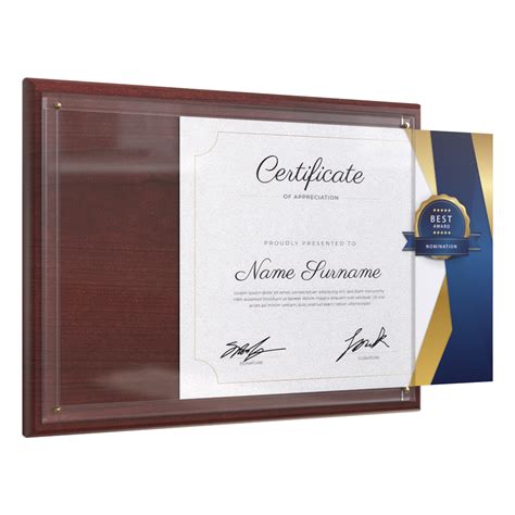 Certificate Plaque