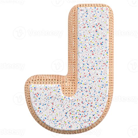 3d Letra J Fuente 3d Hacer 36306356 Png