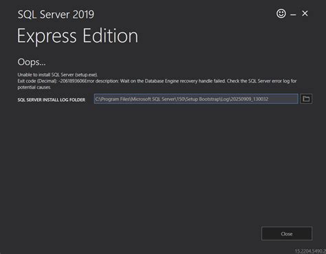 Couldnt Install Sql Server 2019 Help Microsoft Qanda