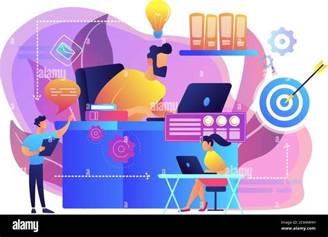 Workflow Concept Vector Illustration Stock Vector Image And Art Alamy