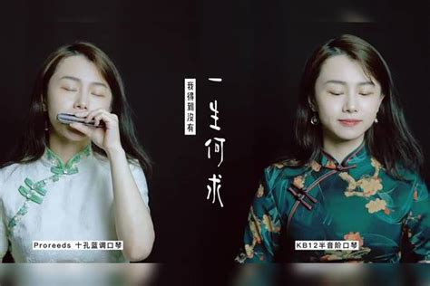 两个园园口琴演奏《一生何求》 陈百强粤语经典 陈百强 粤语 口琴