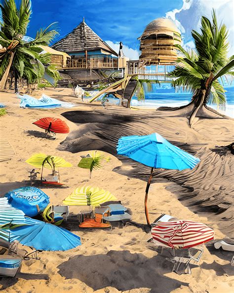 3d Beach Painting · Creative Fabrica