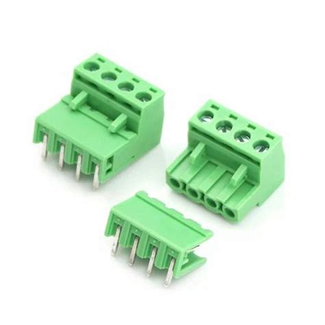 Pin Right Angle Male Female Plug In Screw Terminal Block Connector Pbt Pair The Hobby