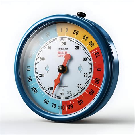 Speedometer Isolated On A White Background 3d Render Illustration