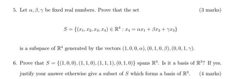 solved 5 let a b 7 be fixed real numbers prove that the