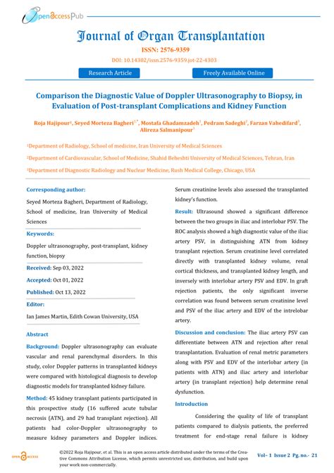 Pdf Comparison The Diagnostic Value Of Doppler Ultrasonography To