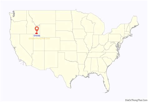 Map Of Oneida County Idaho