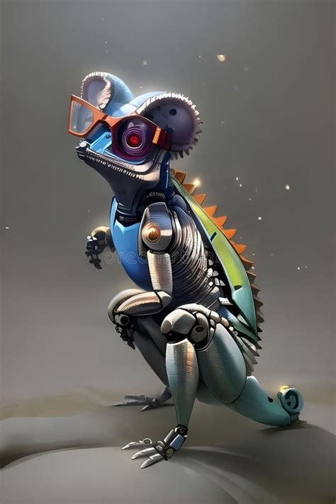 The Robot Chameleon Style Design Ai Stock Illustration Illustration