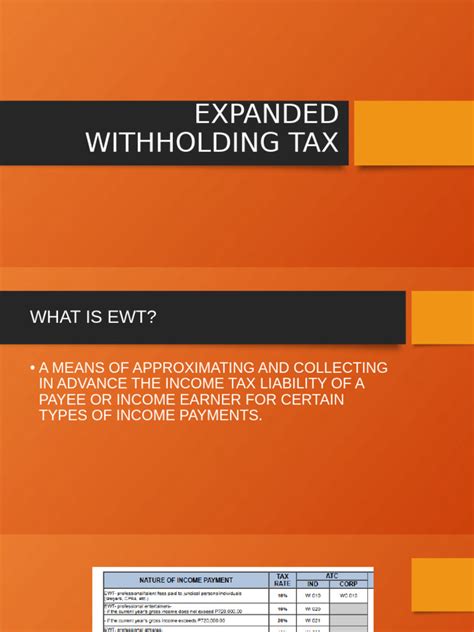 Ewt And Wtw Pdf Income Tax Taxes