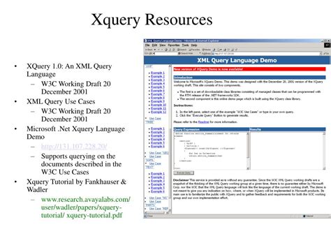 ppt about xml xquery rdf powerpoint presentation free download id