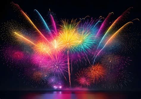 Premium Ai Image Colorful Glorious Light Splash Ai Generated