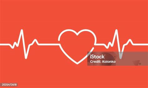 Heartbeat Ecg Electrocardiogram Vector Graph Wave Line Ekg Cardio Heart
