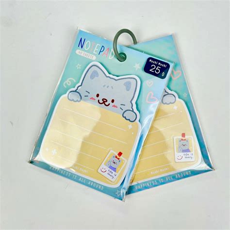 Notepad กระดาษโน๊ต 400 ลายแมว สุนัข หมี Moshi Moshi พร้อมส่ง