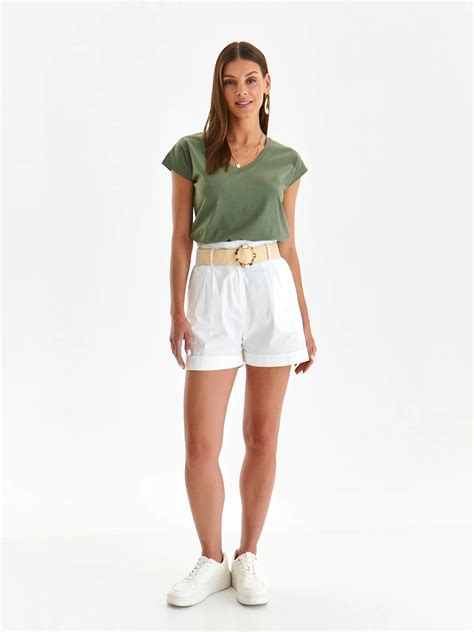 Зелена тениска с V образно деколте Trendo Bg