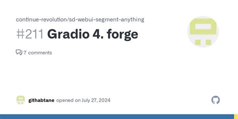 Gradio 4 Forge · Issue 211 · Continue Revolutionsd Webui Segment