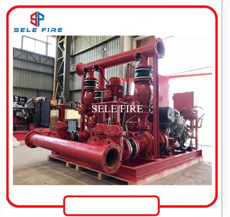 Nfpa20 Approved Diesel Engine Driven Fire Fighting System Electric