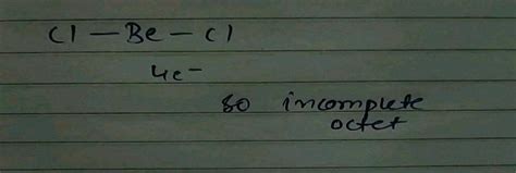 Example Of Compound With Incomplete Octet Is Becl 2 Pcl 3 Sf6