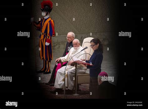 Pope Francis During His Weekly General Audience In Paul Vi Hall