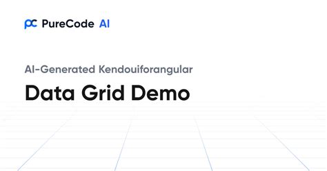 build great kendouiforangular data grid demo components faster using ai