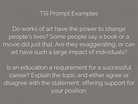 How To Write An Essay For Tsi