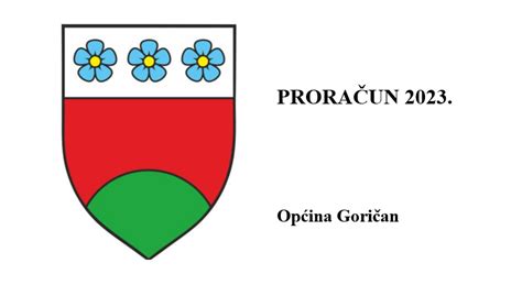 Poziv na dostavu prijedloga za izradu Proračuna Općine Goričan za godinu Općina Goričan