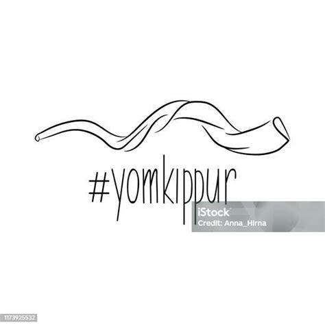해시태그 얌 키푸르 유대인 휴일 글자 벡터 전단지 배너 및 포스터 현대 서예 에 대한 요소 Yom Kippur에 대한 스톡 벡터 아트 및 기타 이미지 Istock