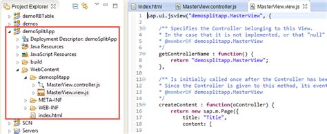Sap M SplitApp Demo Application In SAPUI Part