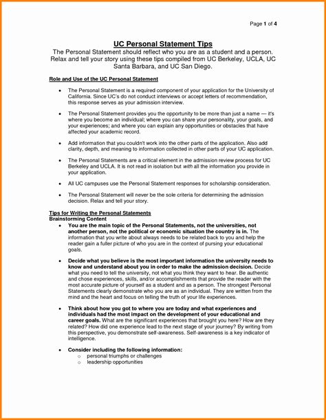Uc Application Personal Statements