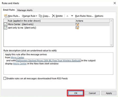 How To Delete Rules In Outlook Micro Center