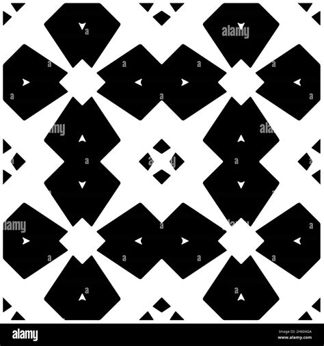 Vector Geometric Seamless Pattern Modern Geometric Background With Abstract Shapes Monochromatic