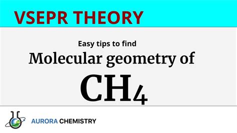 Vsepr Theory Molecular Geometry Of Ch4 Youtube