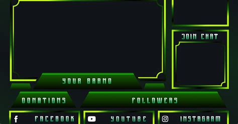 Stream Overlay Templates Green Color Ux And Ui Kits Ft Stream And Green