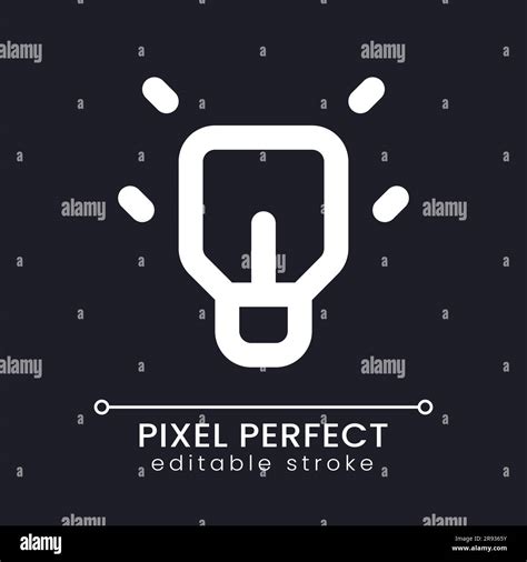 Messenger Features Pixel Perfect White Linear Ui Icon For Dark Theme Stock Vector Image And Art