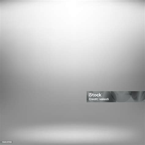 빈 스튜디오입니다 방사형 그라데이션 효과와 빛 회색 추상 배경입니다 스포트 라이트 흐린된 배경입니다 플랫 벽 및 바닥 0명에 대한 스톡 벡터 아트 및 기타 이미지 Istock