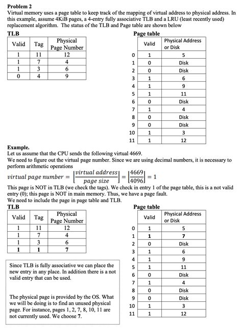 Solved Problem Virtual Memory Uses A Page Table To Keep Chegg