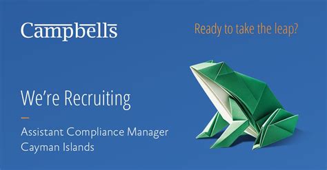 Campbells On Linkedin Assistant Compliance Manager Cayman Islands