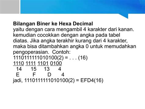 Sistem Bilangan Konversi Bilangan Ppt